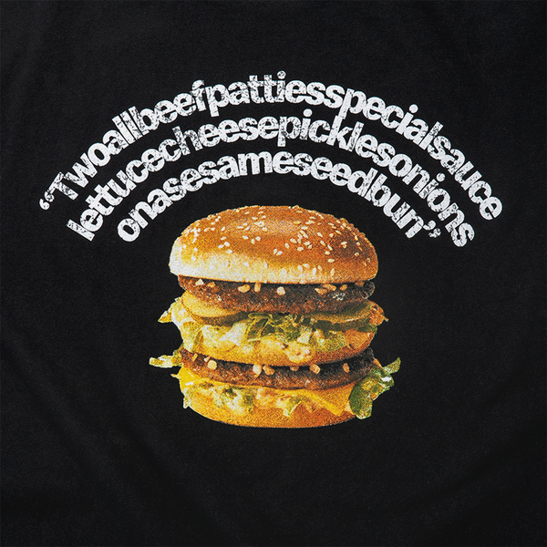 Oversized 'Big Mac Ingredient' Black Vintage Tee - McDonald’s Golden ...